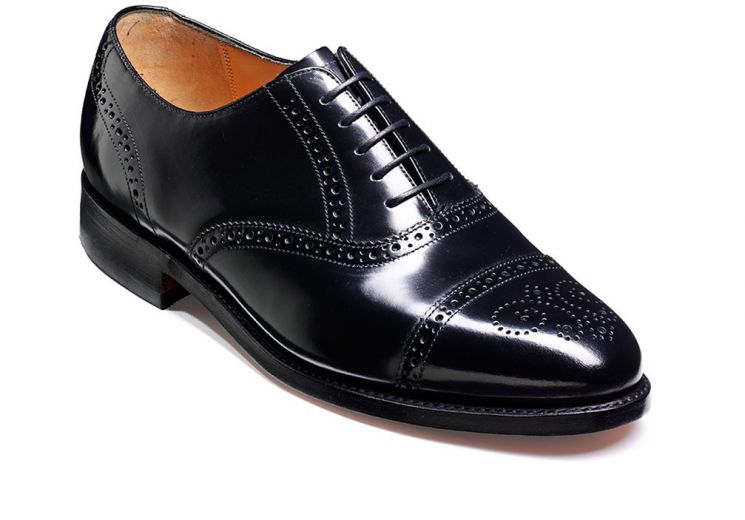 Barker Alfred - Black Hi-Shine | Barker Professional | Robinson's Shoes